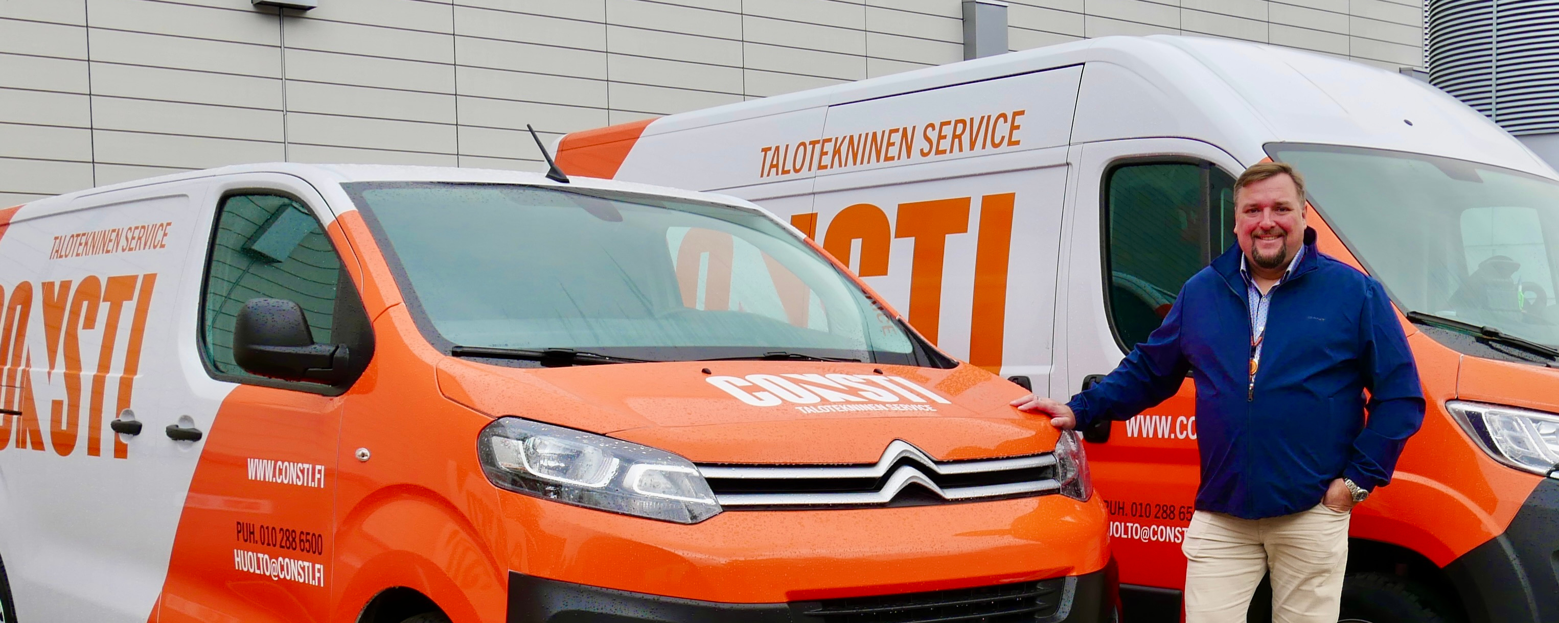 Consti Talotekniikan tuotantoautot kulkevat vastuullisesti ...